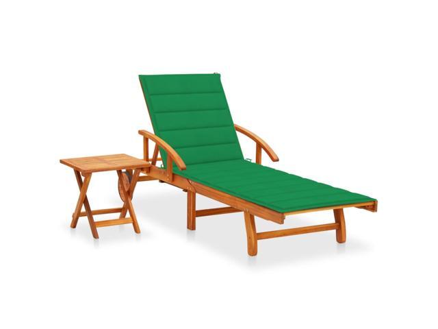 Click here for vidaXL Garden Sun Lounger with Table and Cushion S... prices