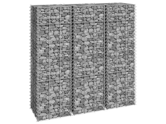 Click here for vidaXL Gabion Raised Beds 3 pcs 11.8x11.8x39.4 Iro... prices