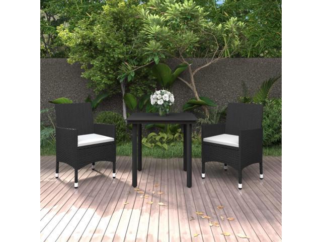 Click here for vidaXL 3 Piece Patio Dining Set with Cushions Poly... prices