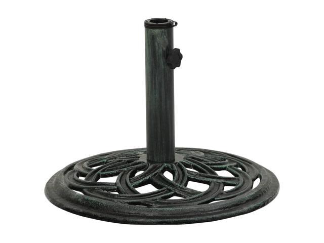 Click here for vidaXL Umbrella Base Green 17.3x17.3x12.2 Cast Iro... prices