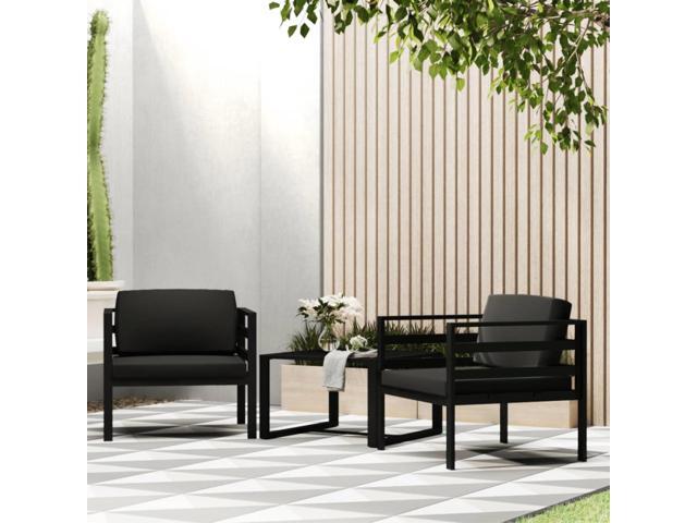 Click here for vidaXL Single Sofas 2 pcs with Cushions Aluminum A... prices