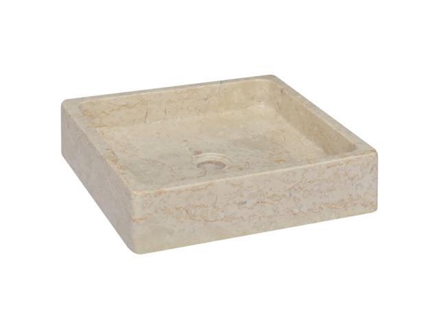 Click here for vidaXL Sink Cream 15.7x15.7x3.9 Marble prices