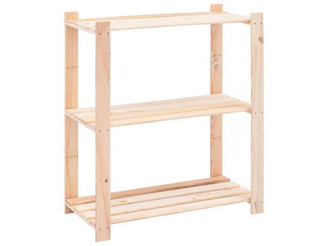 Click here for vidaXL 3-Tier Storage Rack 31.5x15x35.4 Solid Pine... prices