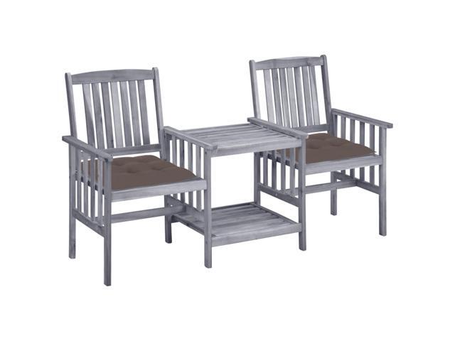 Click here for vidaXL Patio Chairs with Tea Table and Cushions So... prices