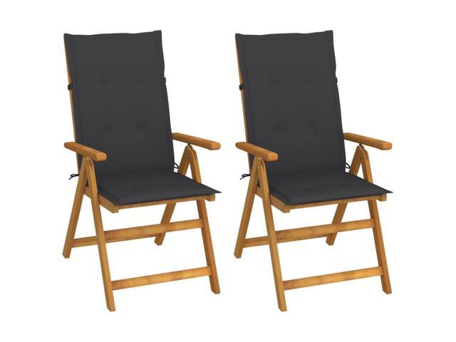 Click here for vidaXL Patio Reclining Chairs 2 pcs with Cushions... prices