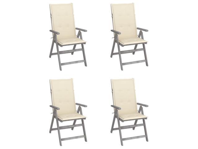 Click here for vidaXL Patio Reclining Chairs 4 pcs with Cushions... prices