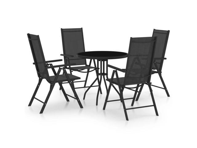 Click here for vidaXL 5 Piece Patio Dining Set Aluminum and Texti... prices