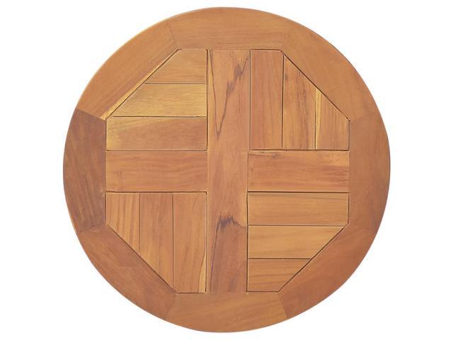 Click here for vidaXL Table Top Solid Teak Wood Round 1 15.7 prices