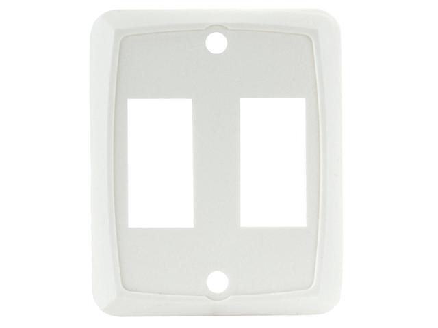 Click here for JR Products 12875 Double Switch Face Plate - White prices