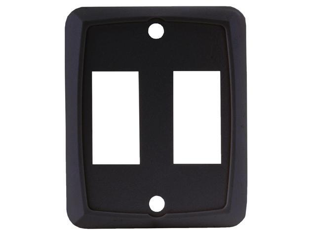 Click here for JR Products 12885 Double Switch Face Plate - Black prices