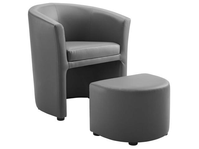 Click here for Divulge Armchair and Ottoman Gray prices