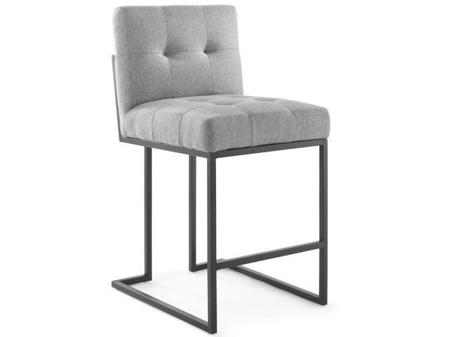 Click here for Privy Black Stainless Steel Upholstered Fabric Cou... prices