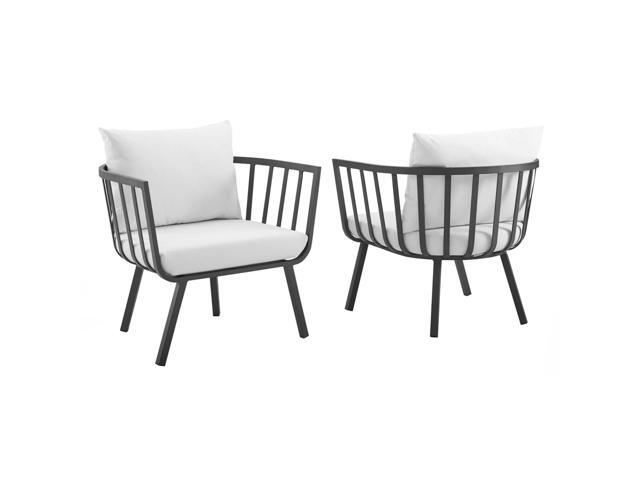 Click here for Riverside Outdoor Patio Aluminum Armchair Set of 2... prices