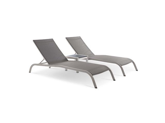 Click here for Savannah 3 Piece Outdoor Patio Mesh Set Gray prices