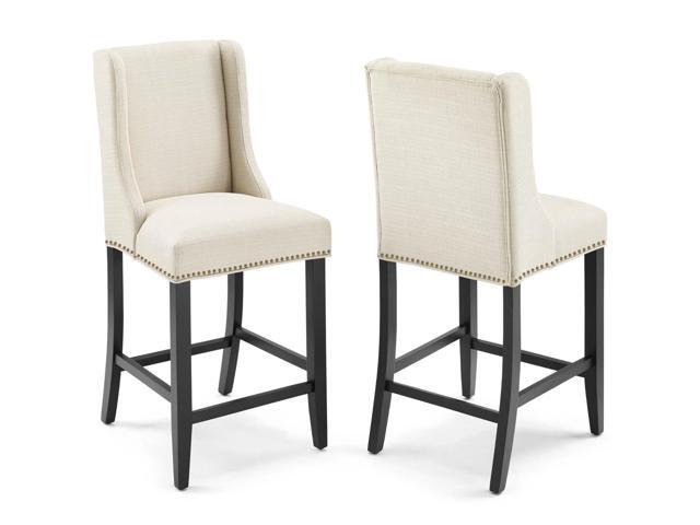 Click here for Baron Counter Stool Upholstered Fabric Set of 2 Be... prices