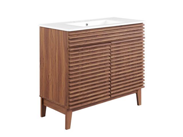 Click here for Render 36 Bathroom Vanity Walnut White prices