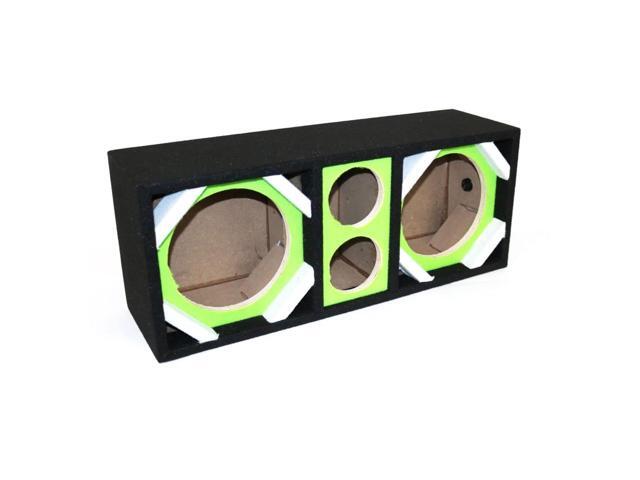 Click here for Two 8-in Woofers plus Two Tweeters Green Empty Chu... prices