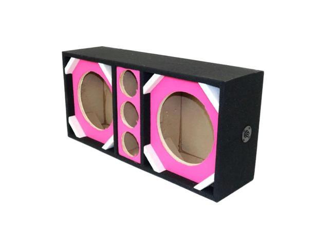 Click here for Two 10-in Woofers plus Three Tweeters PINK Empty C... prices