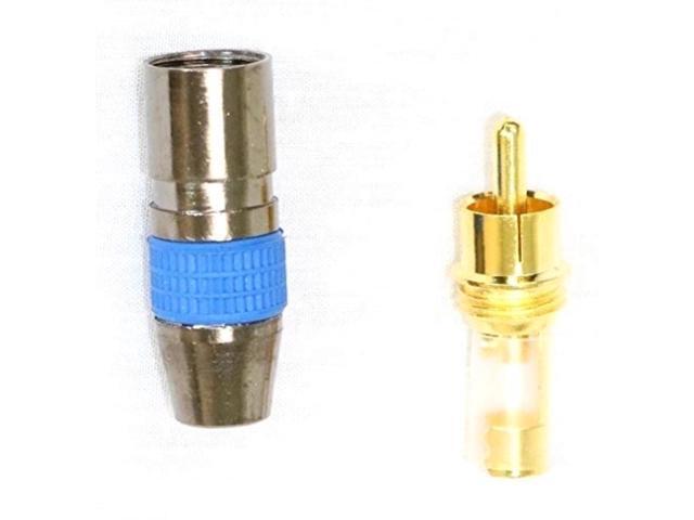 Click here for Gold Color RCA MALE Connector Jack only prices