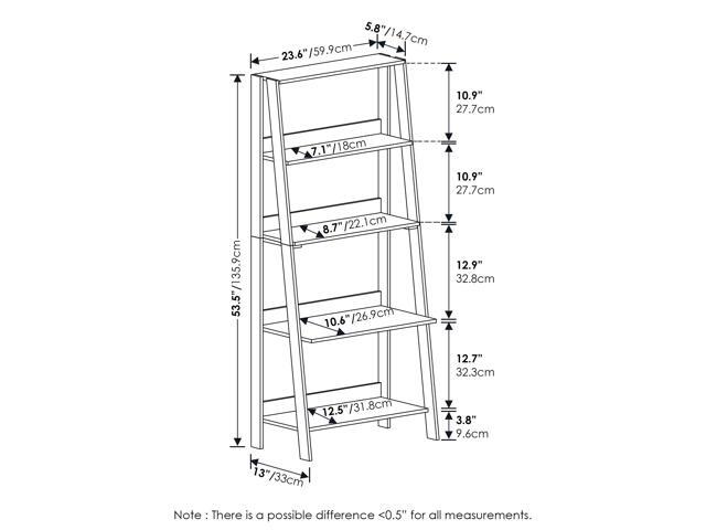 Click here for Furinno 5-Tier Ladder Bookcase Display Shelf  Fren... prices