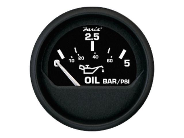 Click here for Faria Euro Black 2 Oil Pressure Gauge - Metric (5... prices