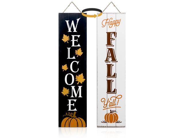 Click here for Happy Fall Yall / Welcome Porch Sign - Reversible prices