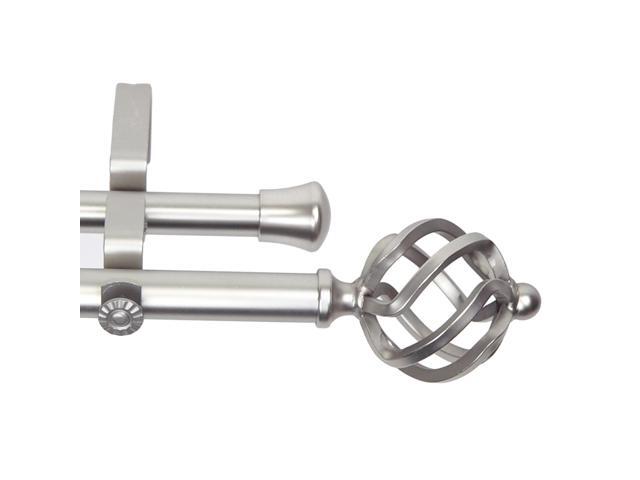 Click here for Roman Double Curtain Rod 13/16 inch 48-84 - Satin... prices