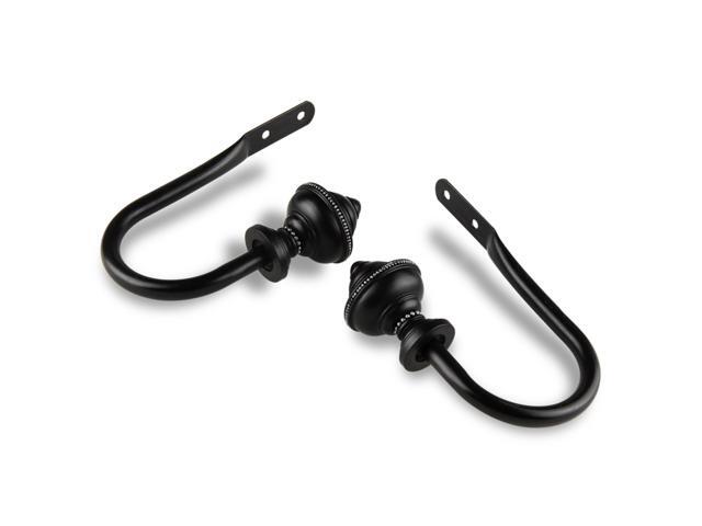 Click here for Augustus Curtain Rod Holdback - Black prices