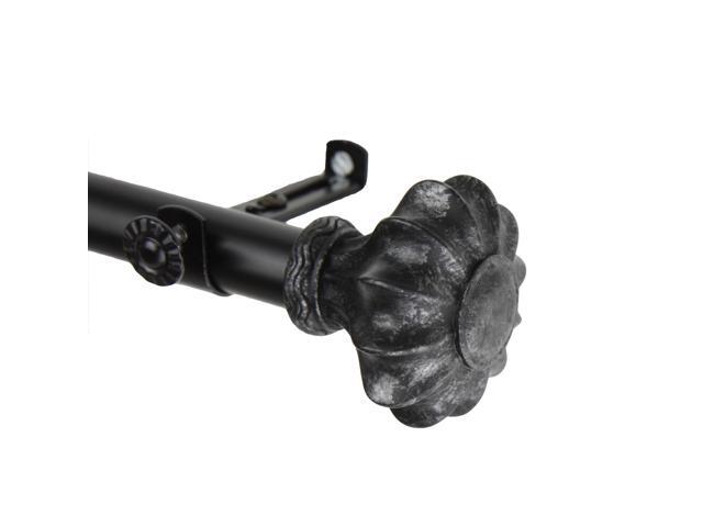 Click here for Gusto Curtain Rod 3/4 inch dia. 120-170 - Black prices