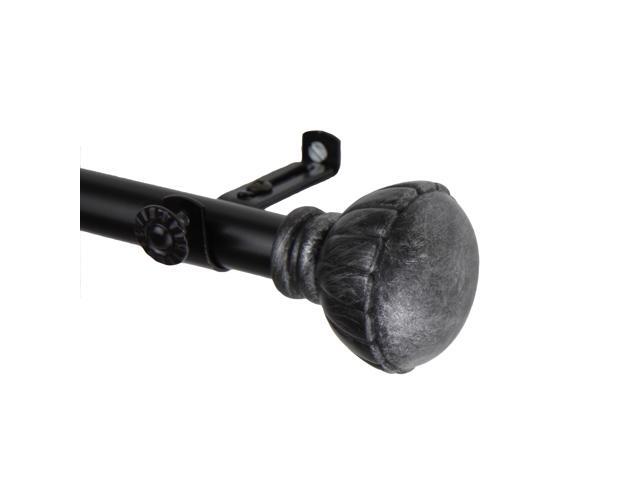Click here for Yulania Curtain Rod 3/4 inch dia. 120-170 - Black prices