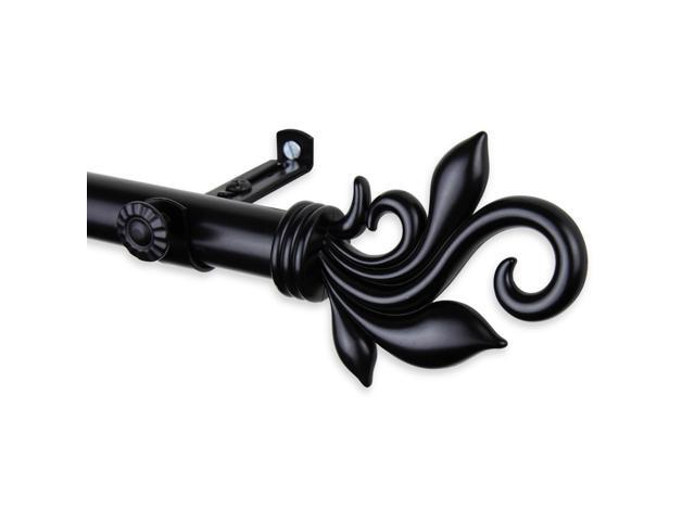 Click here for Micah Curtain Rod 3/4 inch dia. 120-170 - Black prices