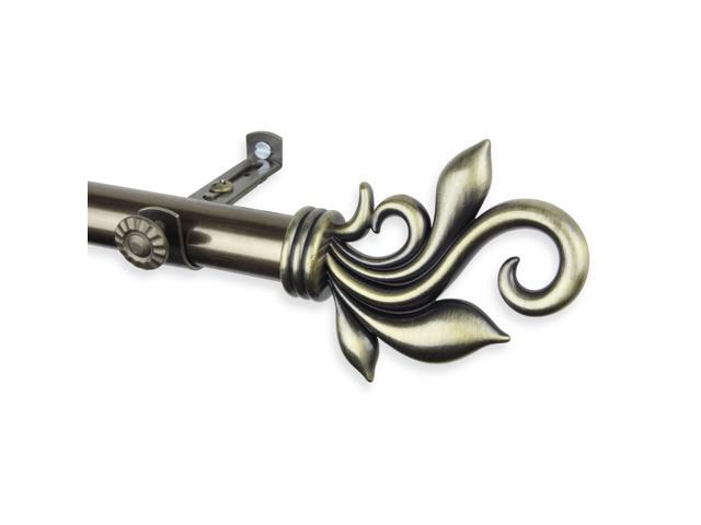 Click here for Micah Curtain Rod 3/4 inch dia. 48-84 - Antique Br... prices