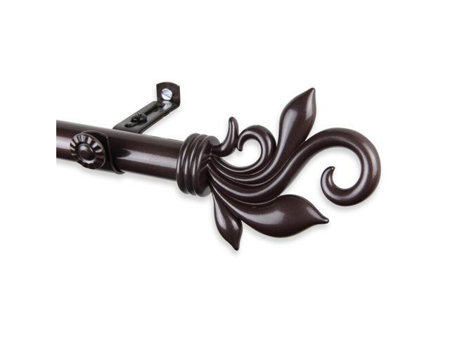 Click here for Micah Curtain Rod 3/4 inch dia. 66-120 - Cocoa prices