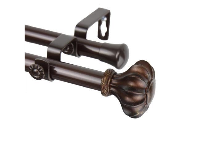 Click here for Gusto Double Curtain Rod 3/4 inch dia. 66-120 - Co... prices