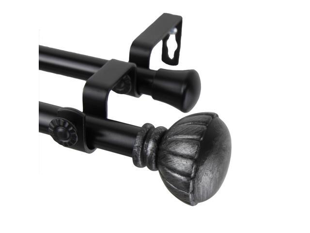 Click here for Yulania Double Curtain Rod 3/4 inch dia. 66-120 -... prices