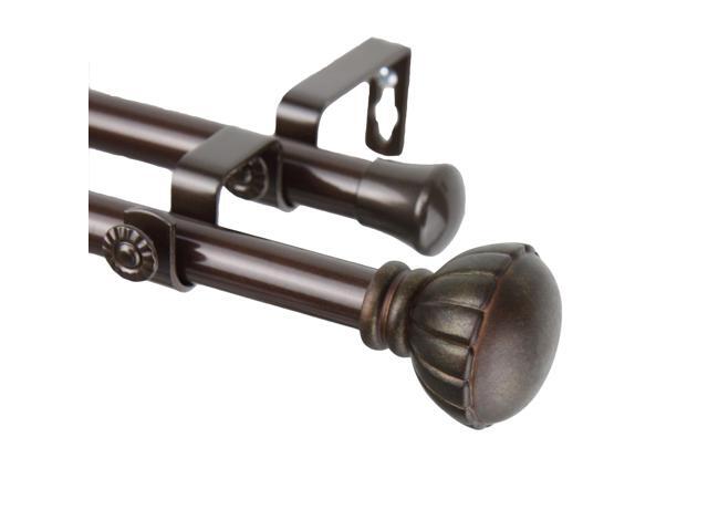 Click here for Yulania Double Curtain Rod 3/4 inch dia. 120-170 -... prices
