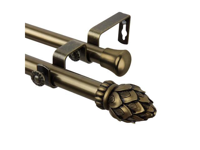 Click here for Tilia Double Curtain Rod 3/4 inch dia. 66-120 - An... prices