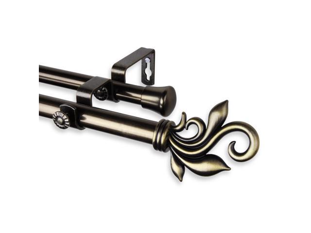 Click here for Micah Double Curtain Rod 3/4 inch dia. 120-170 - A... prices