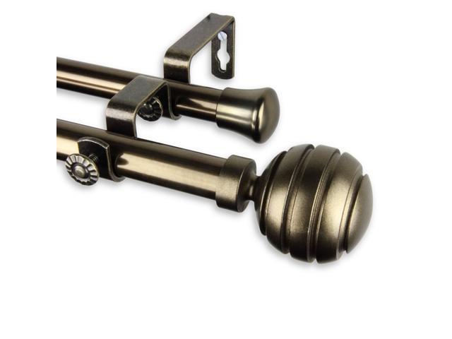 Click here for Olga Double Curtain Rod 3/4 inch dia. 28-48 - Anti... prices