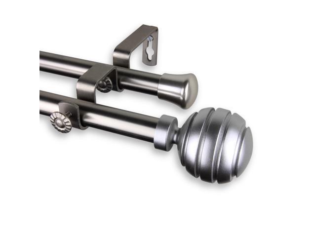 Click here for Olga Double Curtain Rod 3/4 inch dia. 28-48 - Sati... prices