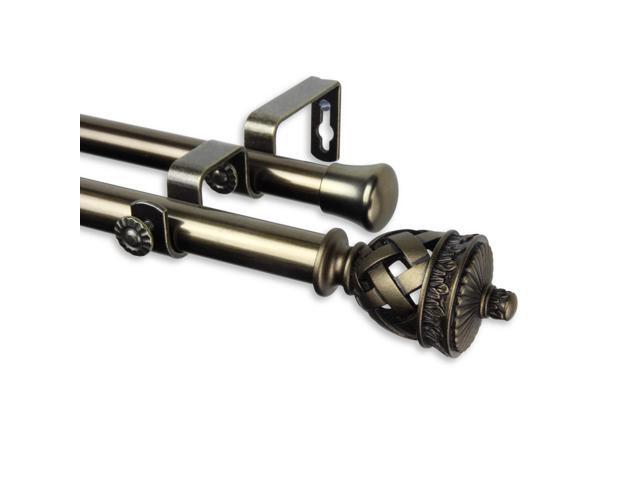Click here for Araceli Double Curtain Rod 3/4 inch dia. 48-84 - A... prices