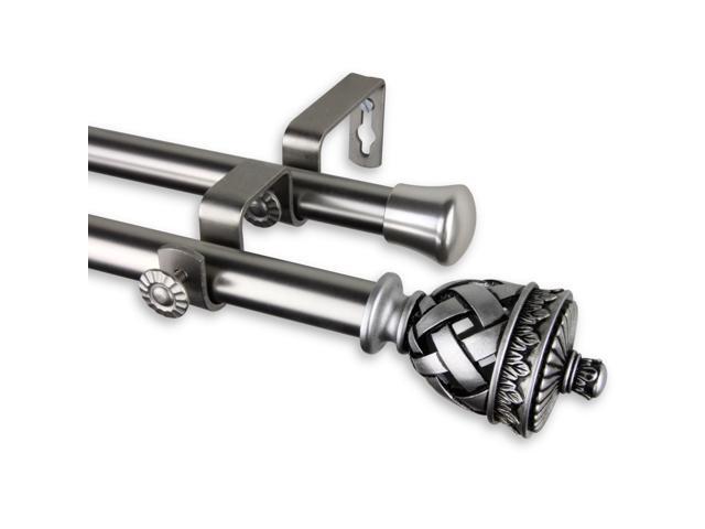 Click here for Araceli Double Curtain Rod 3/4 inch dia. 120-170 -... prices