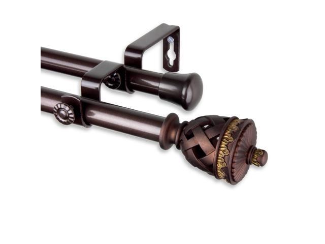Click here for Araceli Double Curtain Rod 3/4 inch dia. 120-170 -... prices