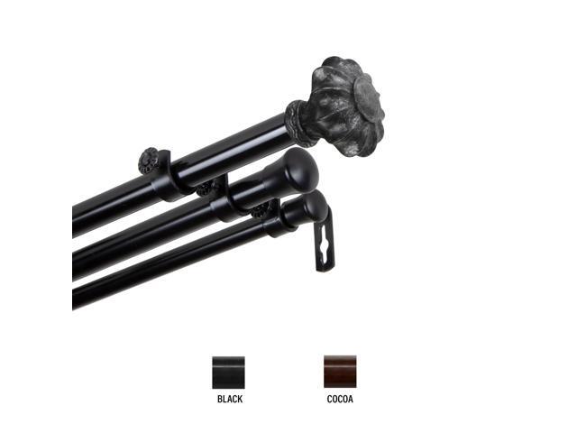 Click here for Gusto Triple Curtain Rod 13/16 inch dia. 66-120 -... prices
