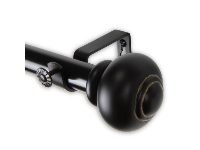 Click here for Constantino Curtain Rod 1 OD 160-240 inch - Black prices
