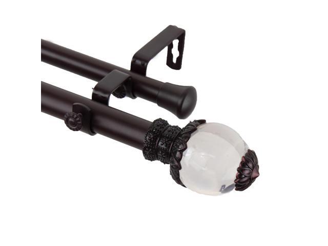 Click here for Ray Double Curtain Rod 1 OD 160-240 inch - Mahogan... prices