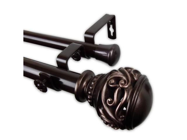 Click here for Leon Double Curtain Rod 1 OD 48-84 inch - Bronze prices