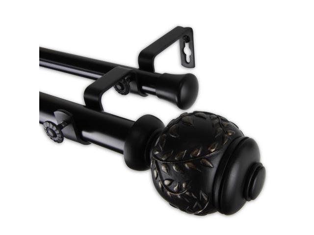 Click here for Mathilda Double Curtain Rod 1 OD 160-240 inch - Bl... prices