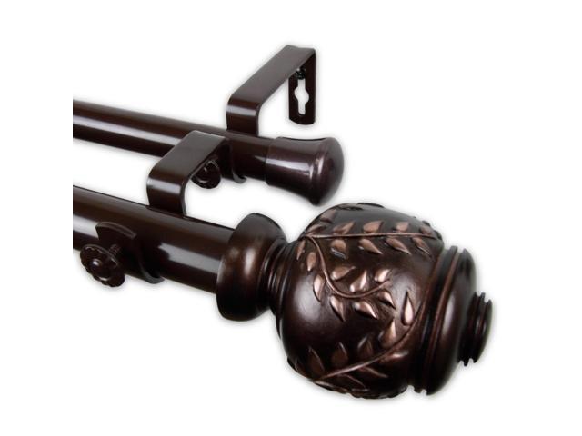 Click here for Mathilda Double Curtain Rod 1 OD 28-48 inch - Bron... prices