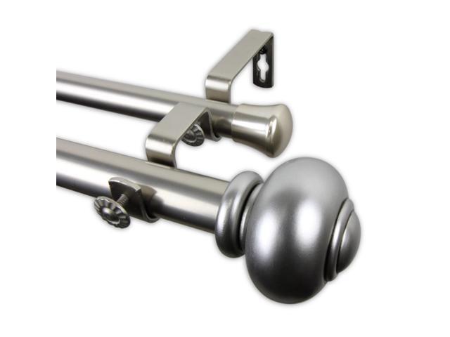 Click here for Constantino Double Curtain Rod 1 OD 28-48 inch - S... prices